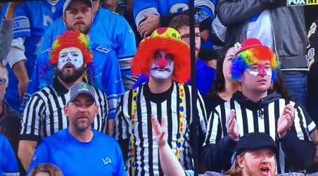 Detroit Lions' Fans Showed Up To Game Dressed as Clown Refs (PICS)
