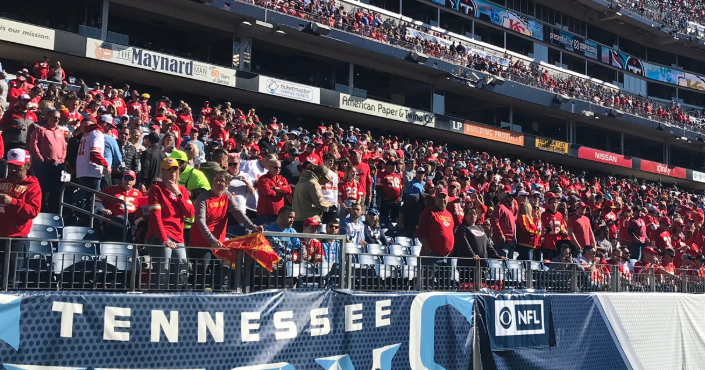 Kansas City Chiefs Fans Turned Titans Stadium Into Arrowhead Stadium ...