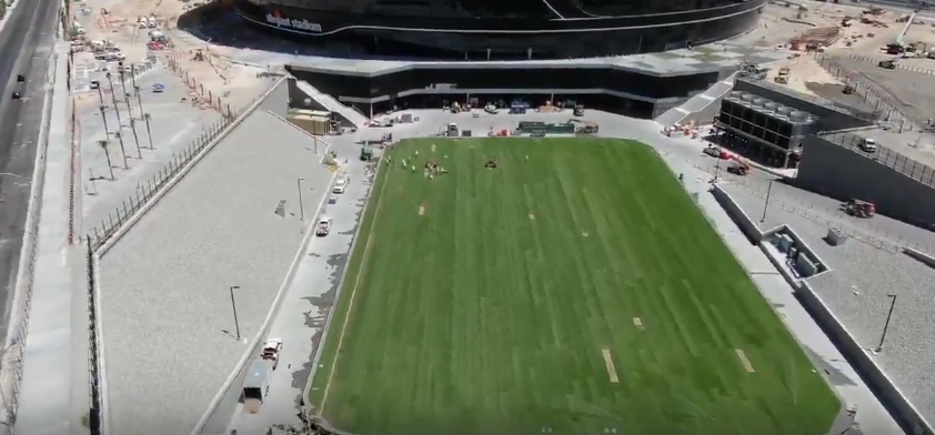 Raiders' Allegiant Stadium Has Massive Field Tray That Will Roll In ...