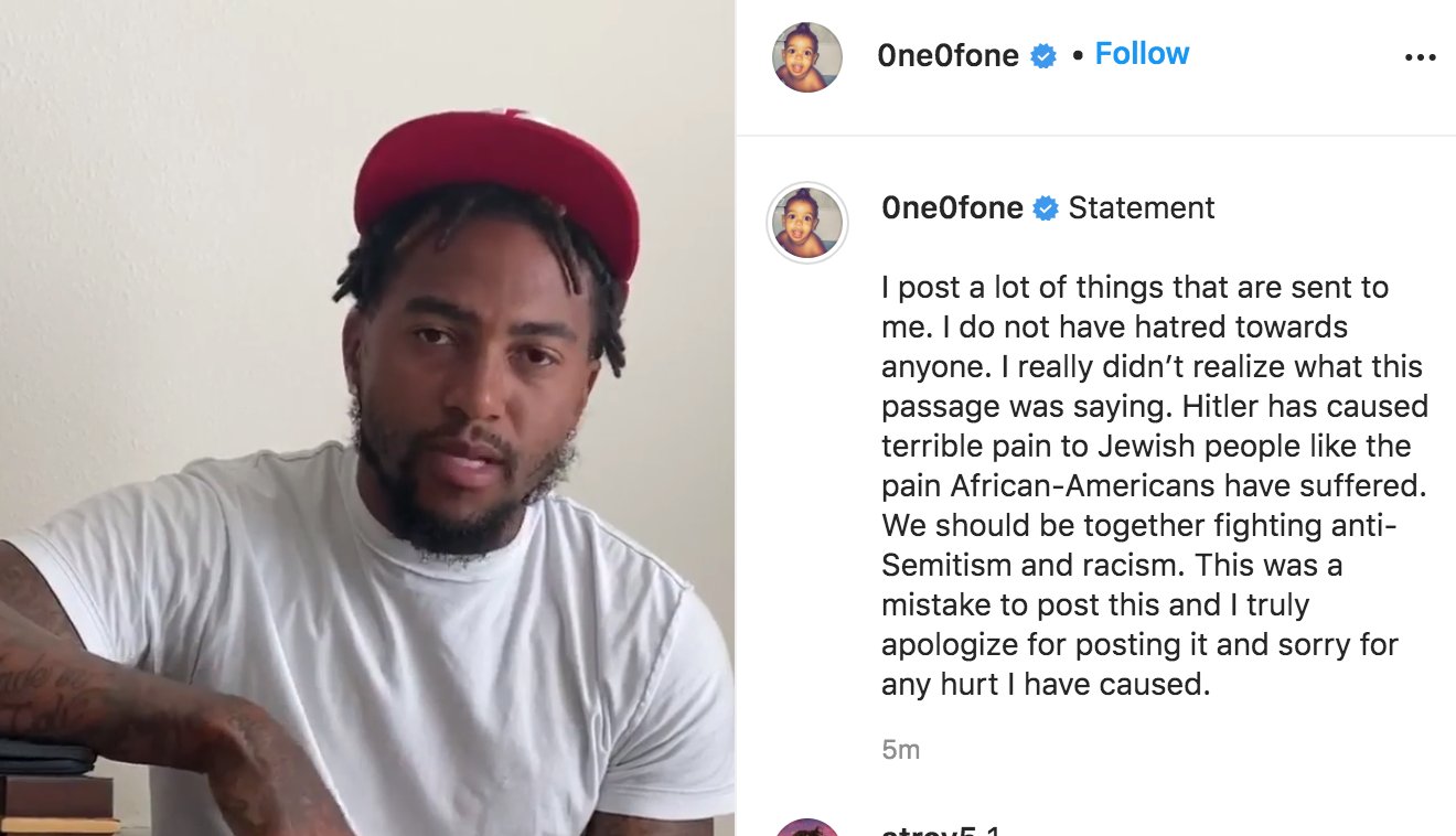 DeSean Jackson Issues Public Apology For Sharing Anti-Semitic Hitler ...
