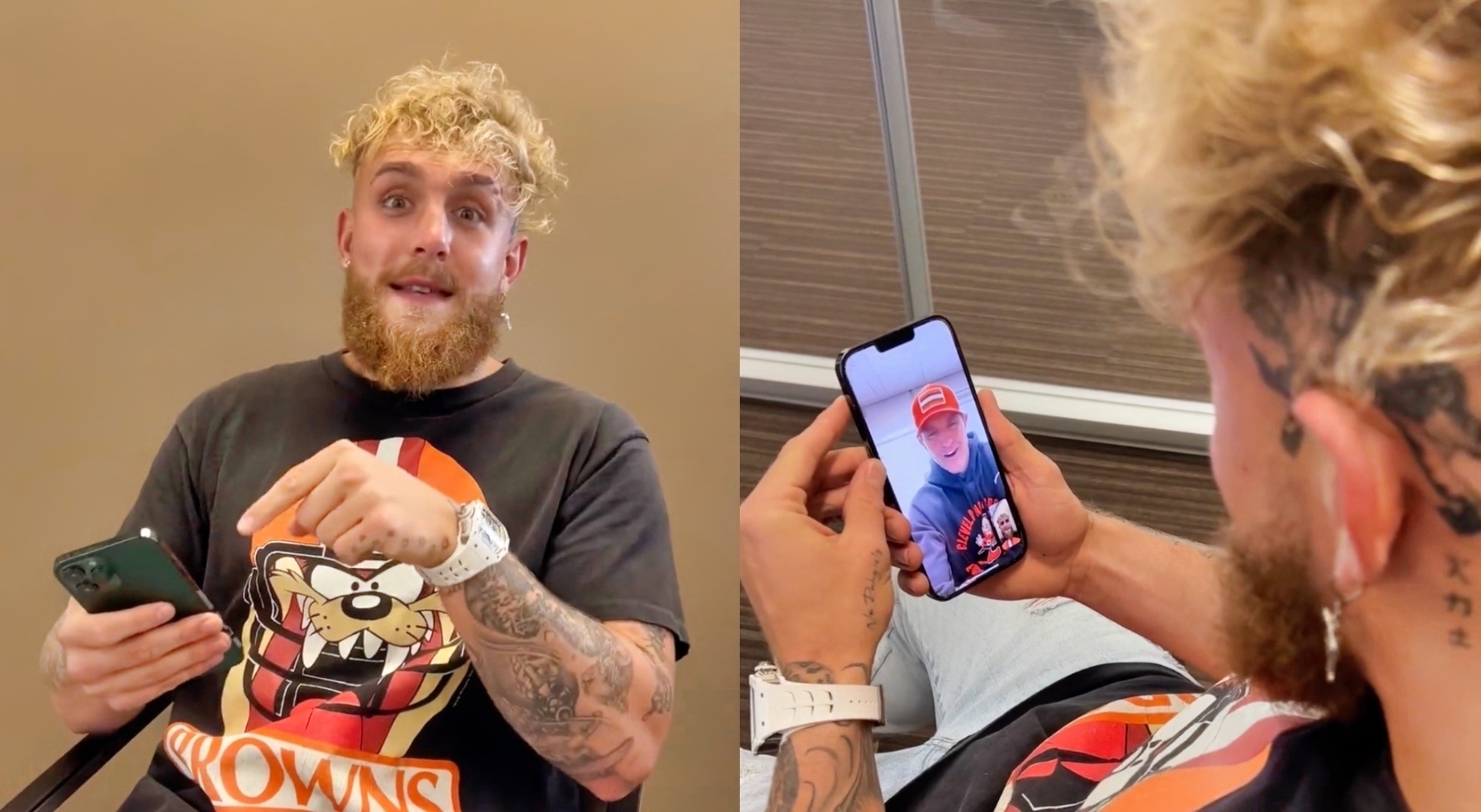 Jake Paul Posts Video To Prove He Signed With Cleveland Browns