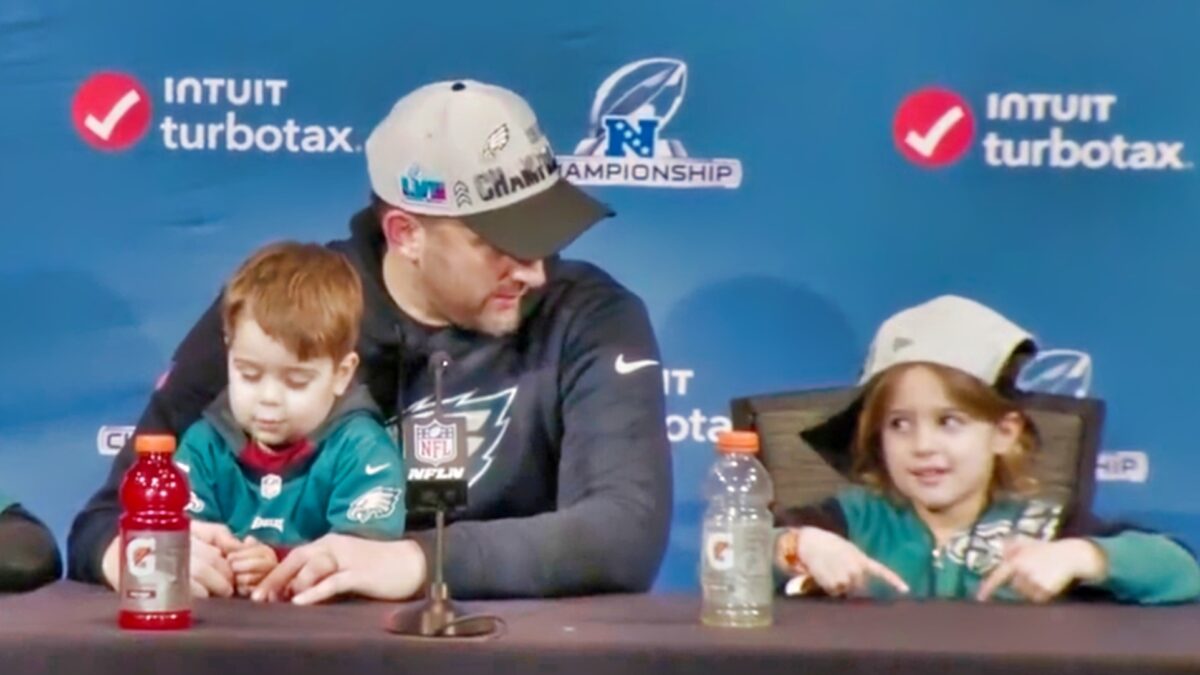 Nick Sirianni's Daughter Gets In Trouble During Press Conference
