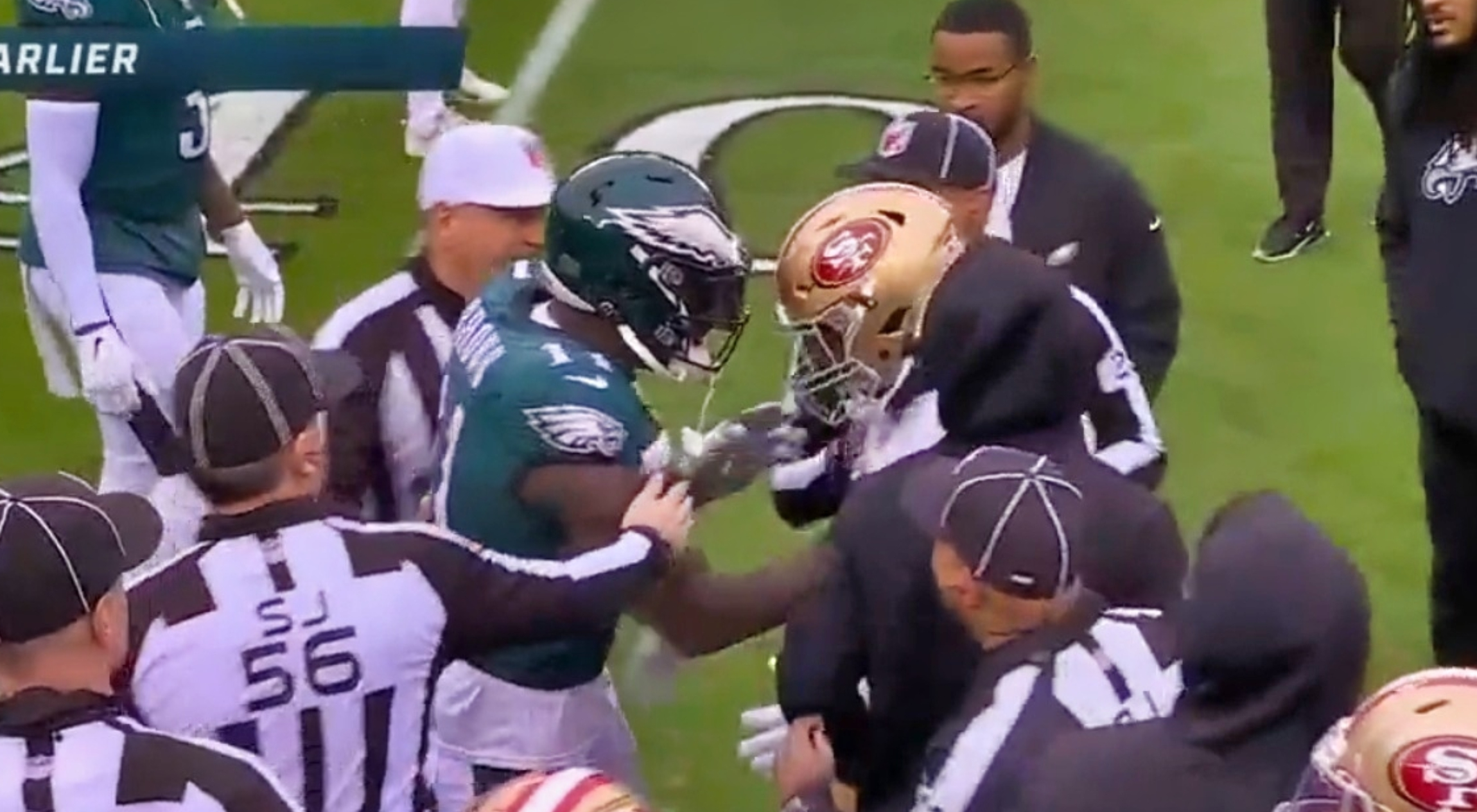 AJ Brown & Jimmie Ward Separated From Altercation On Field