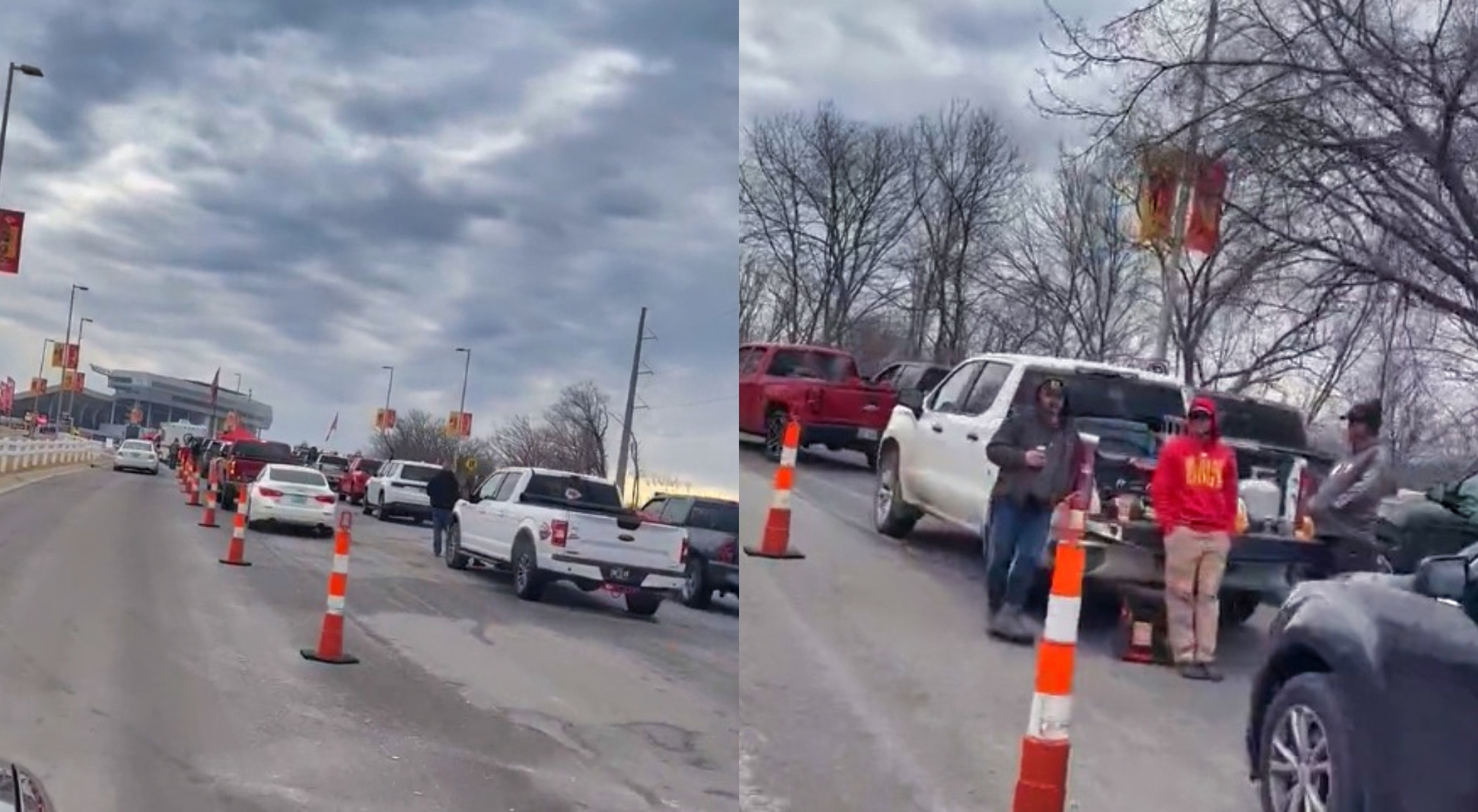 Video Shows Line of Chiefs Fans Outside Arrowhead Stadium