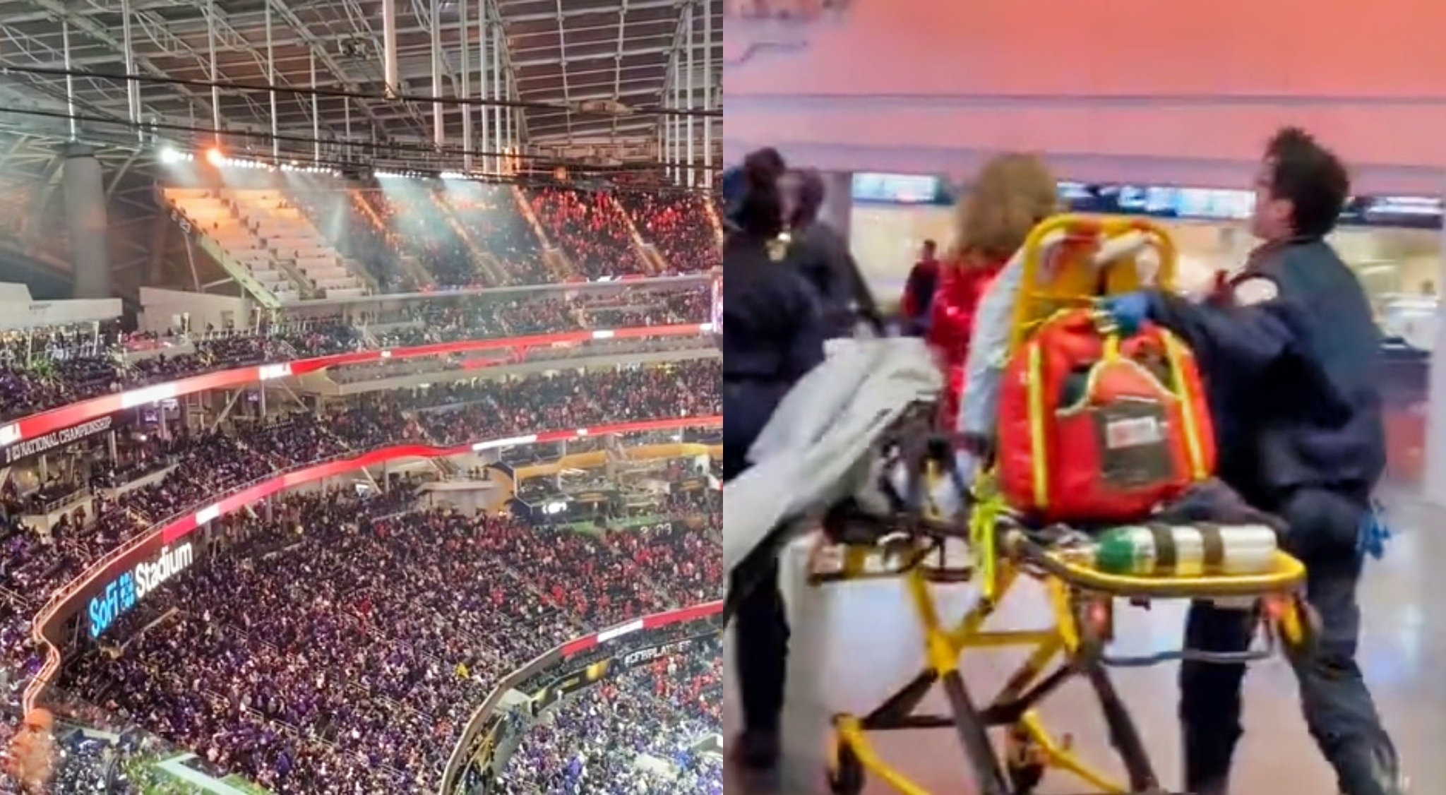 Fans Got Stretchered Out of SoFi Stadium During Title Game