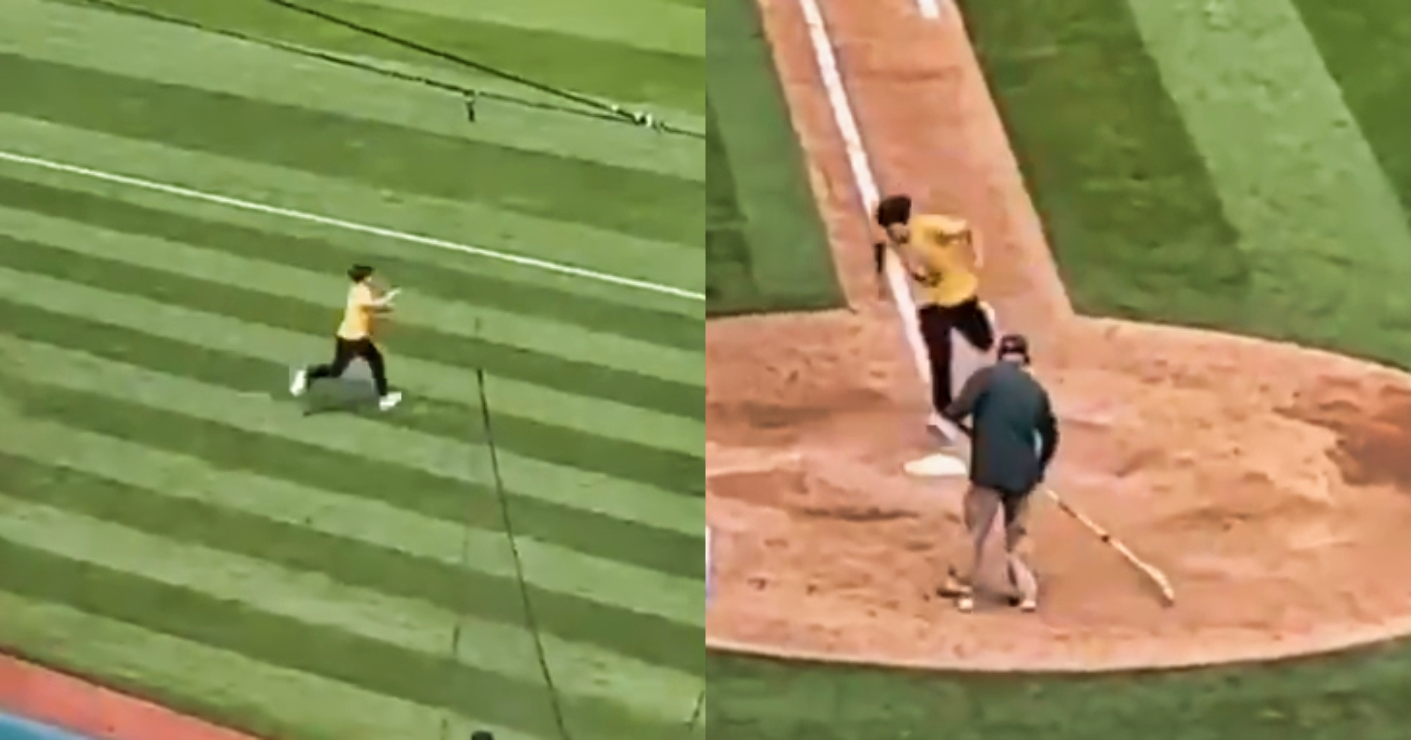 Security Didn't Care About Chasing Fan Who Jumped On Field