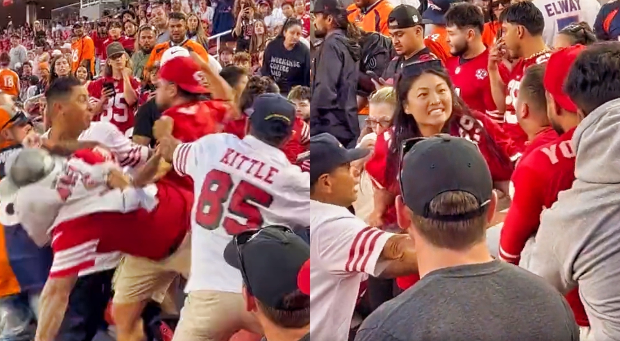 Fans Left Bloodied During Massive Brawl In 49ers Game