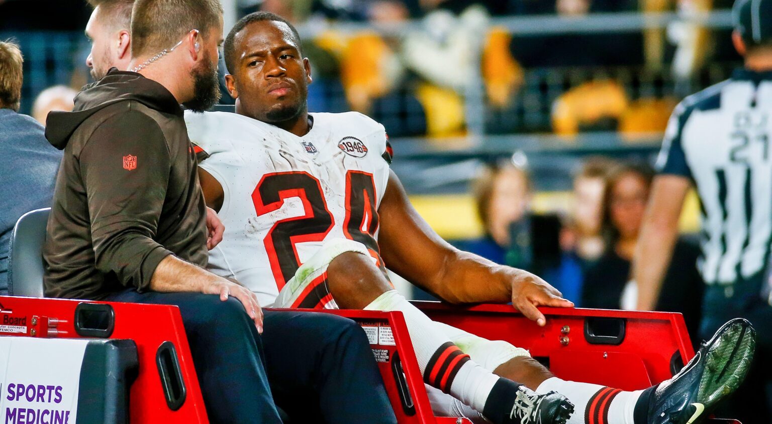 REPORT: Nick Chubb Could Need 2 Surgeries On Injured Knee