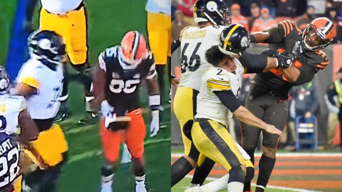 Steelers Player Panicked After Myles Garrett Grabbed For A Helmet