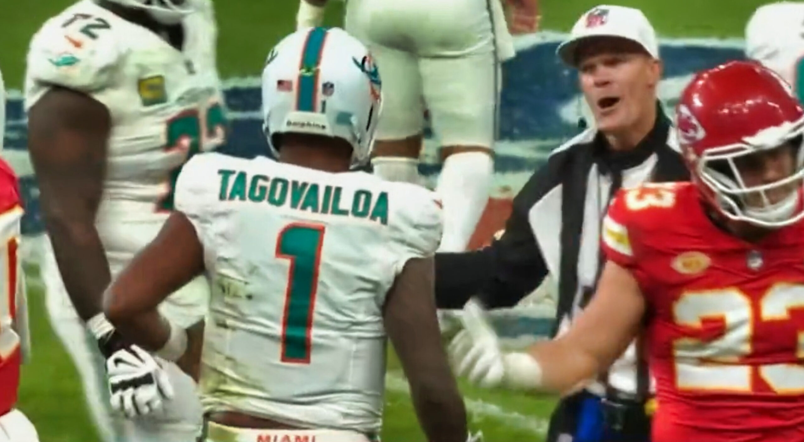 Ref Laughs At Tua Tagovailoa After He Asks For Call vs. Chiefs