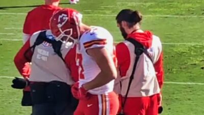 New Video Shows Travis Kelce Mooning Heckling Raiders Fans