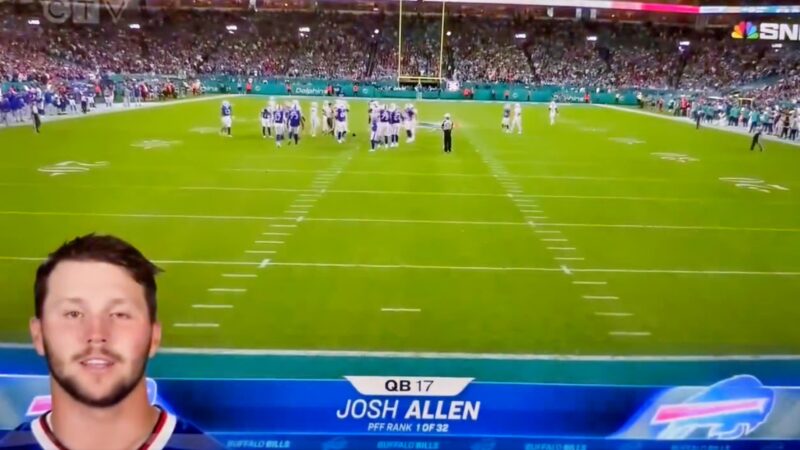 Everyone Loved Josh Allen's Unique SNF Player Intro vs. Miami