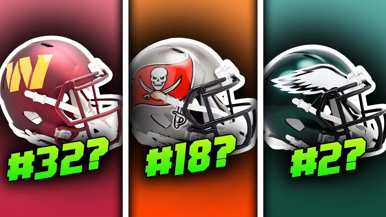 Ranking All 32 NFL Teams Helmet Logos From WORST To FIRST
