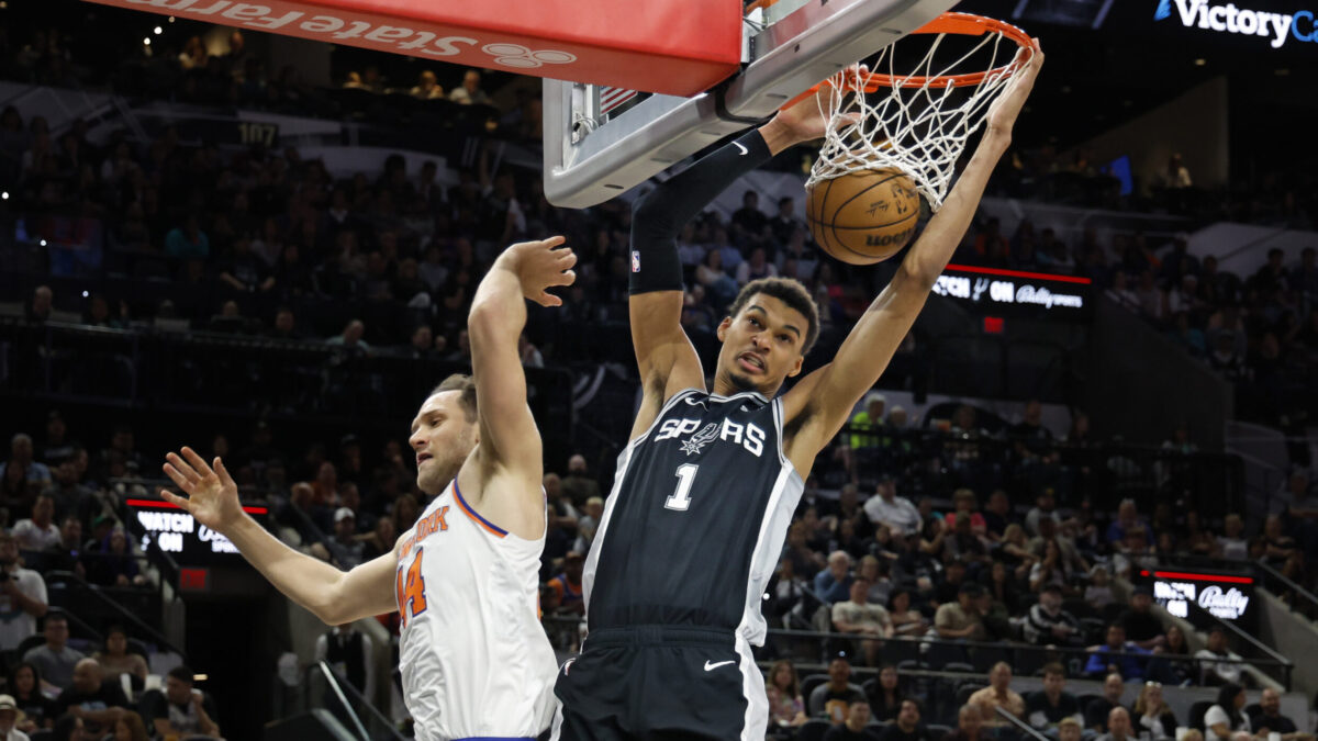 Spurs vs Knicks: NBA Fines Victor Wembanyama for Tossing Ball Into ...