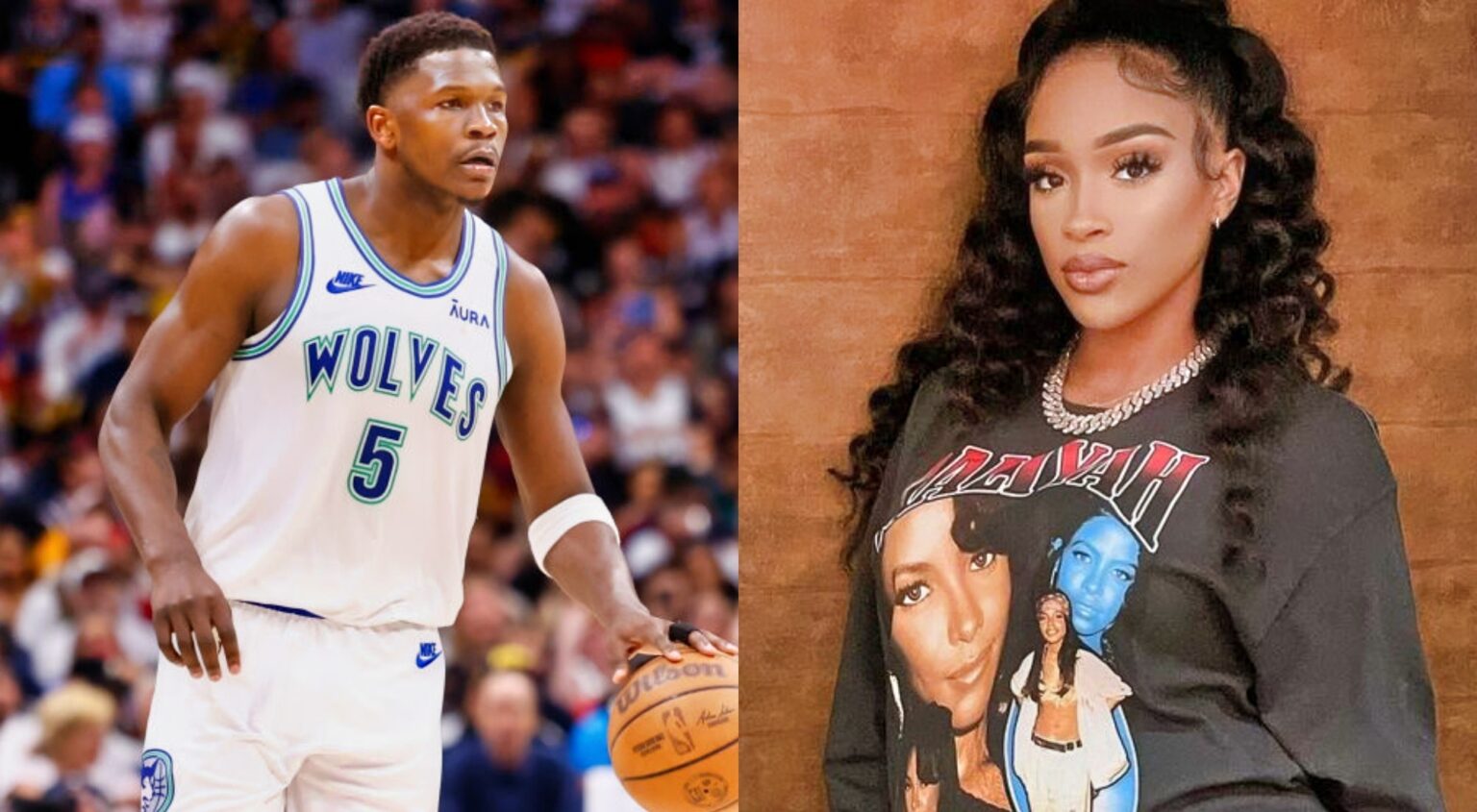 Anthony Edwards' Girlfriend Stole The Show With Her Stunning Custom ...