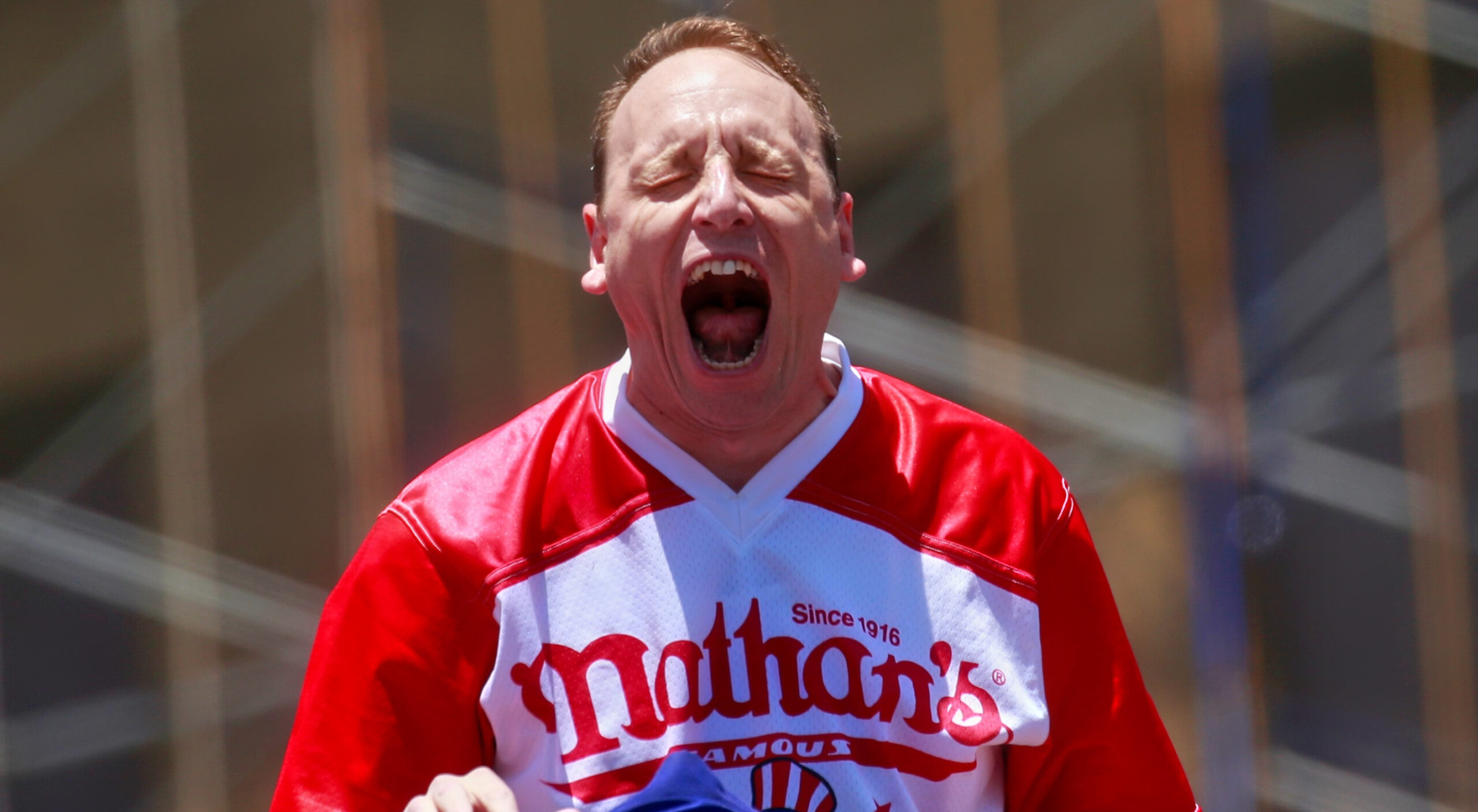 Joey Chestnut Has Been Banned From The 2024 Nathan's Hot Dog Eating ...