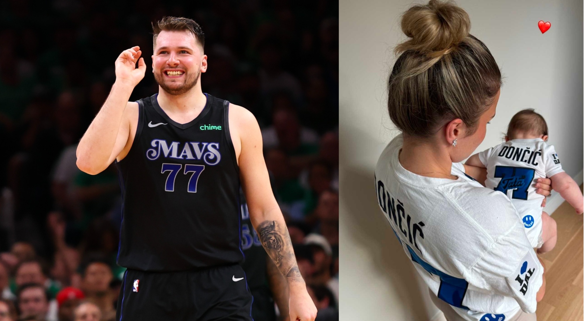 PHOTO: Luka Doncic’s Fiancee Anamaria Goltes and Baby Gabriela Captured ...