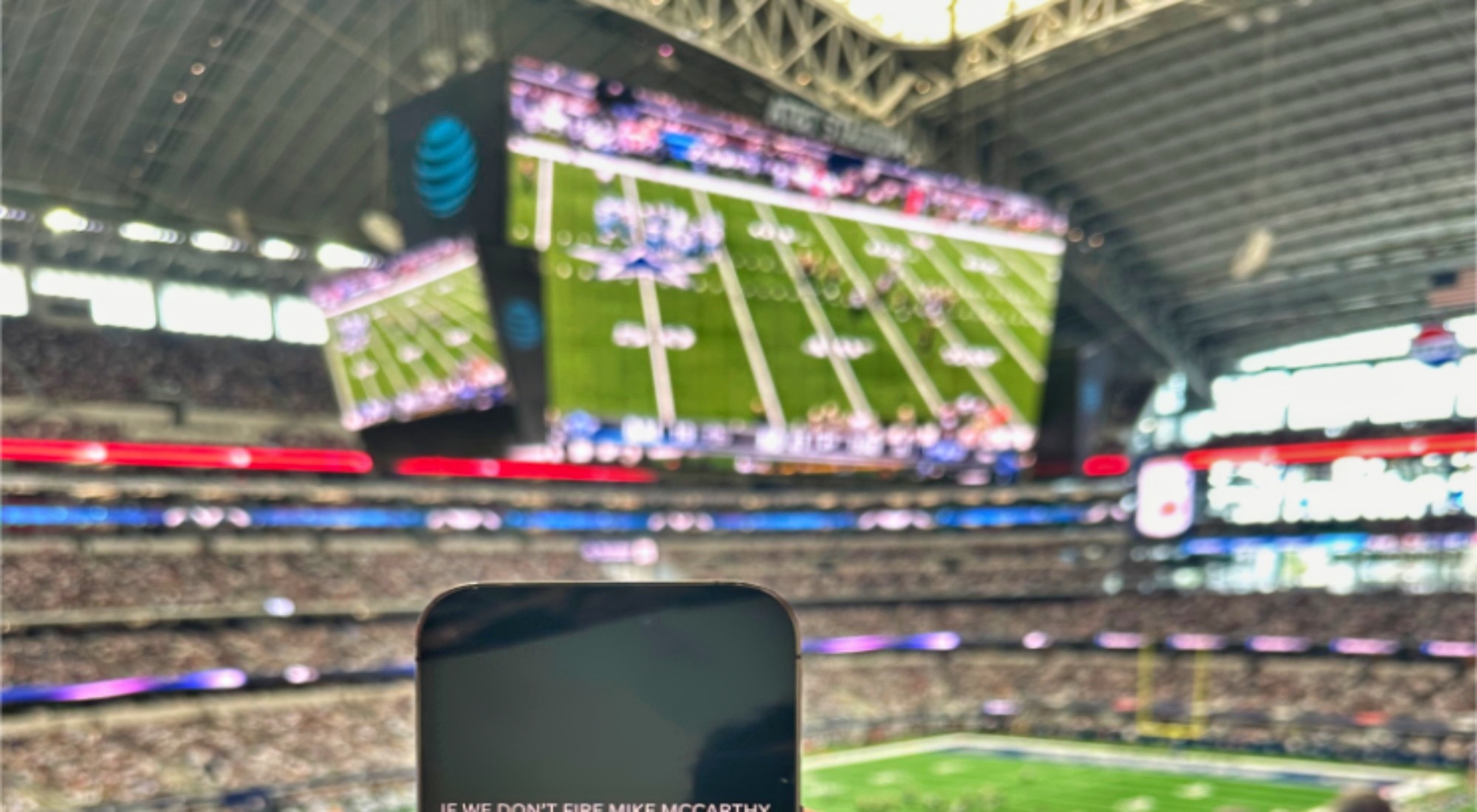 Angry Dallas Cowboys Fan Airdropped A Wild Threat To Every Fan Inside ...