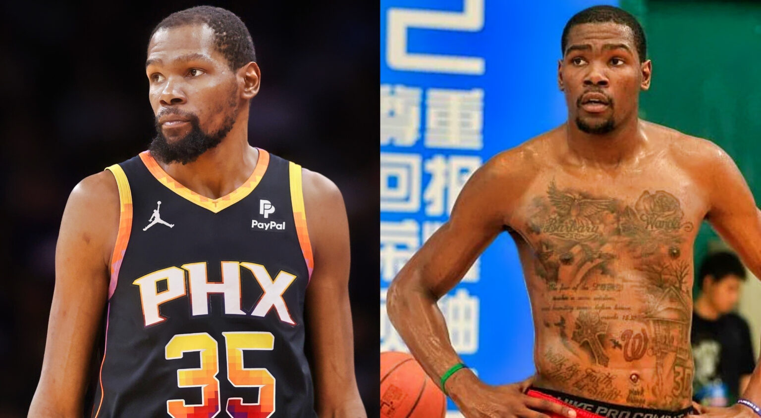 Taking A Look At Suns Star Kevin Durant's Unique Tattoos