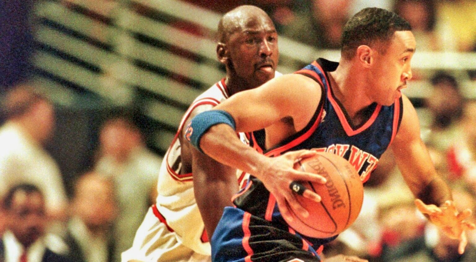 John Starks Had a Calm Reaction to His Iconic Dunk on Michael Jordan in ...