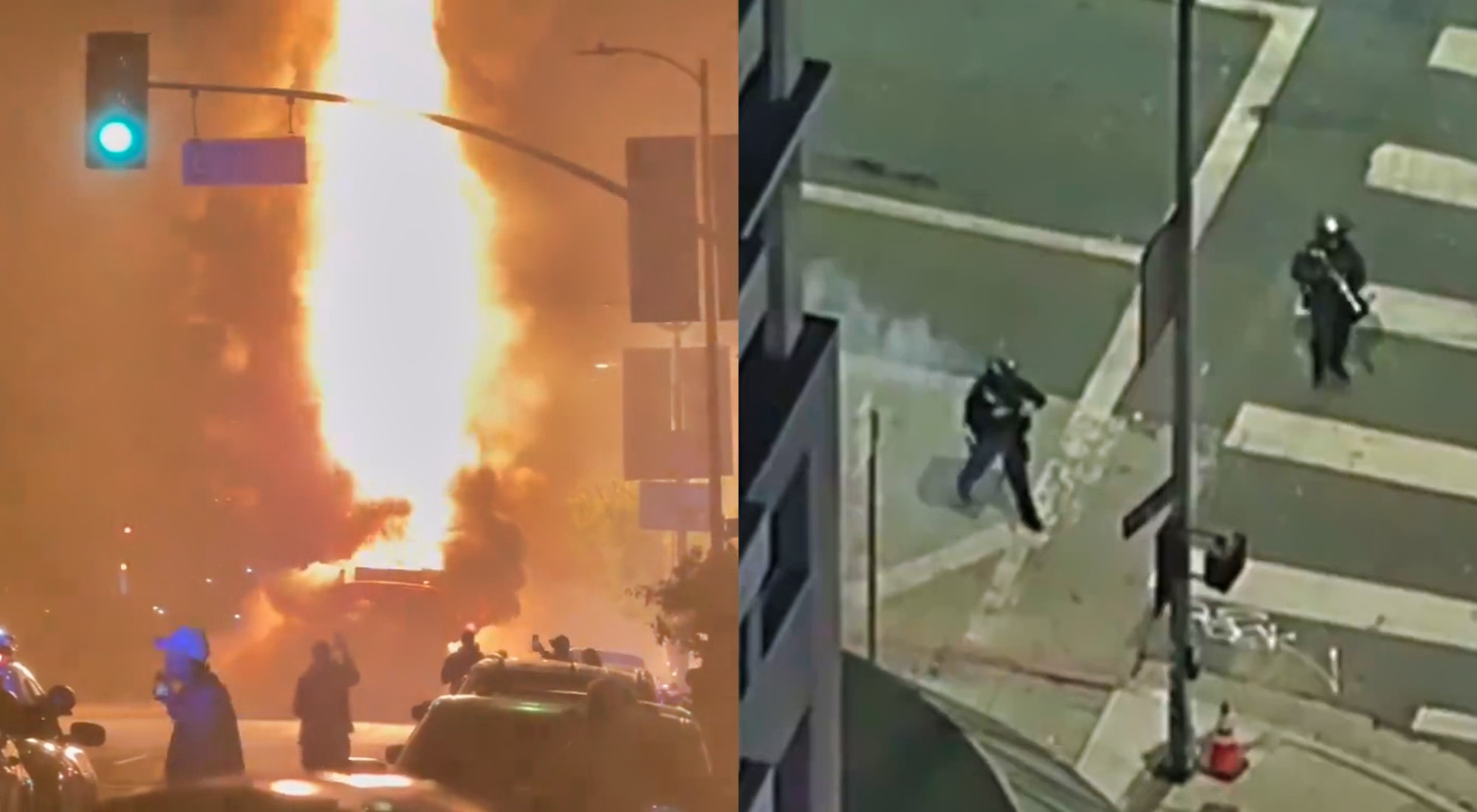 VIDEOS: Dodgers Fans Literally Set The City Of Los Angeles On Fire As ...
