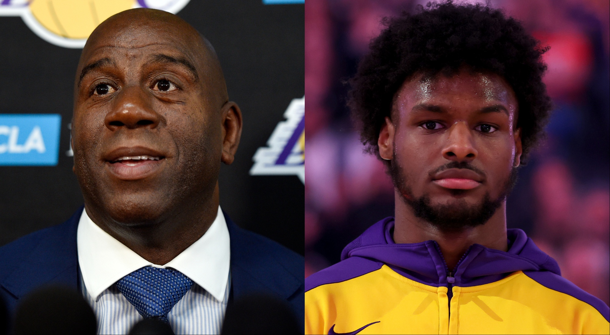 Magic Johnson Claims Bronny James Is A "Tenacious" Defender