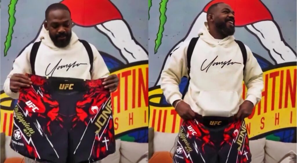 Jon Jones Gives His Unfiltered Thoughts On His Custom Shorts