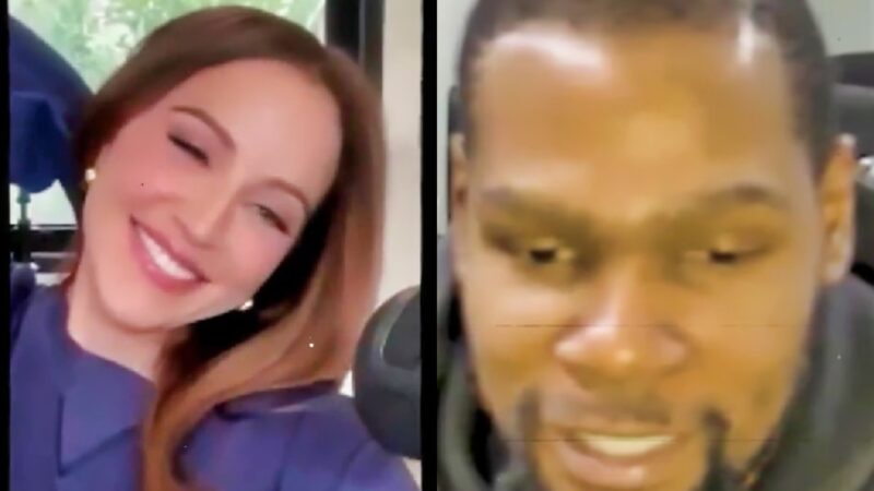 Kevin Durant Again Flirts With Kay Adams While Discussing His Finisher