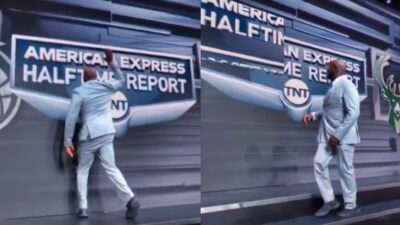 Shaquille O'Neal Hilariously Breaks Giant Video Board On Live TV