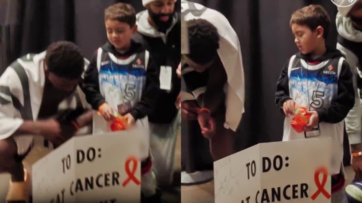 VIDEO: Anthony Edwards’ Touching Tribute To Young Cancer Patient Wins ...