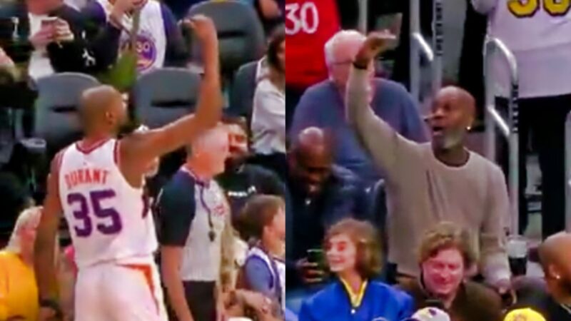 Kevin Durant And Gary Payton Caught Trash-Talking Each Other