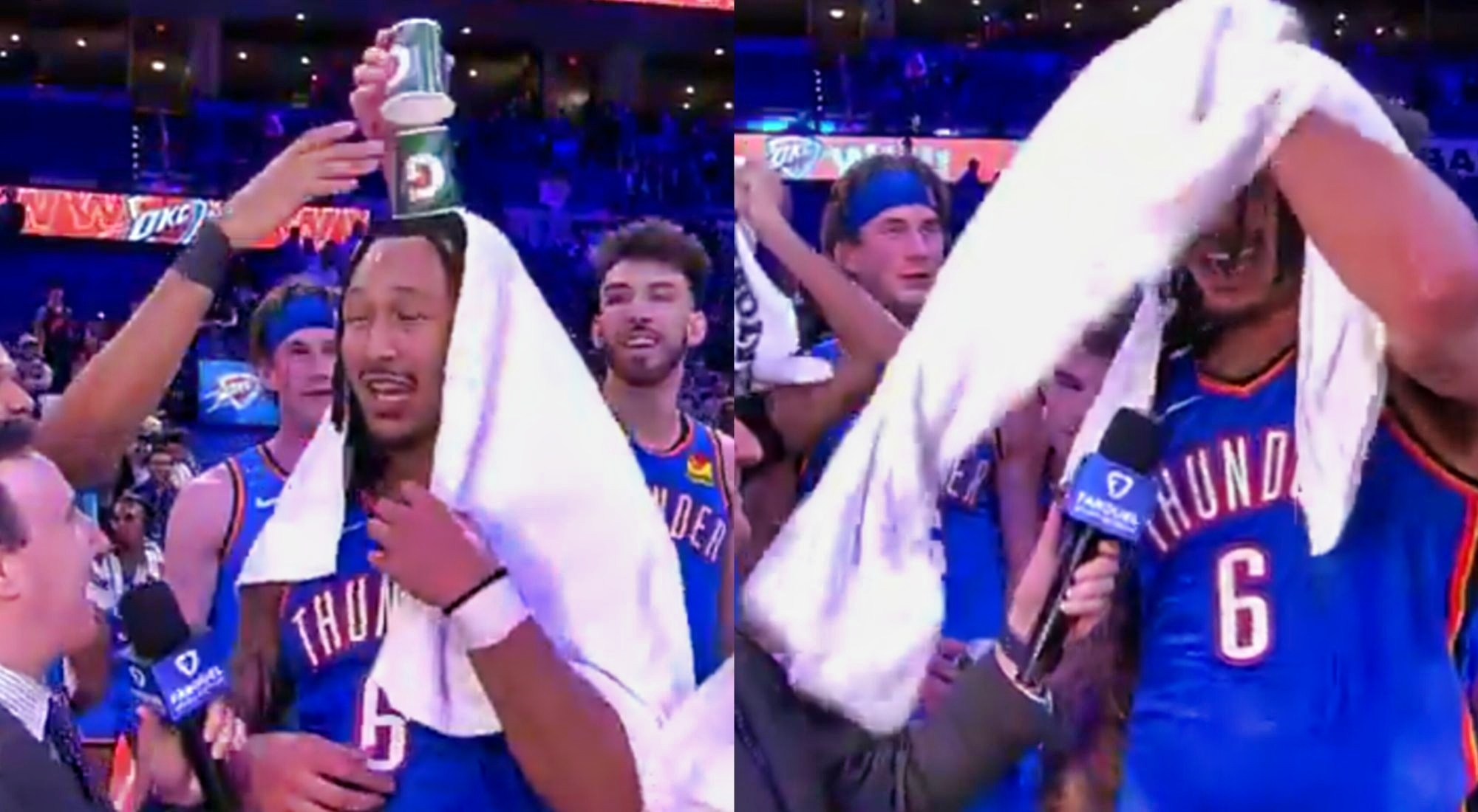 VIDEO: Jaylin Williams’ Teammates Celebrate Wildly On Live TV After His ...