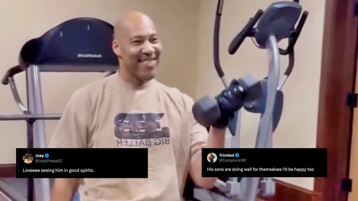 Fans Overwhelmed As LaVar Ball Shows High Spirits