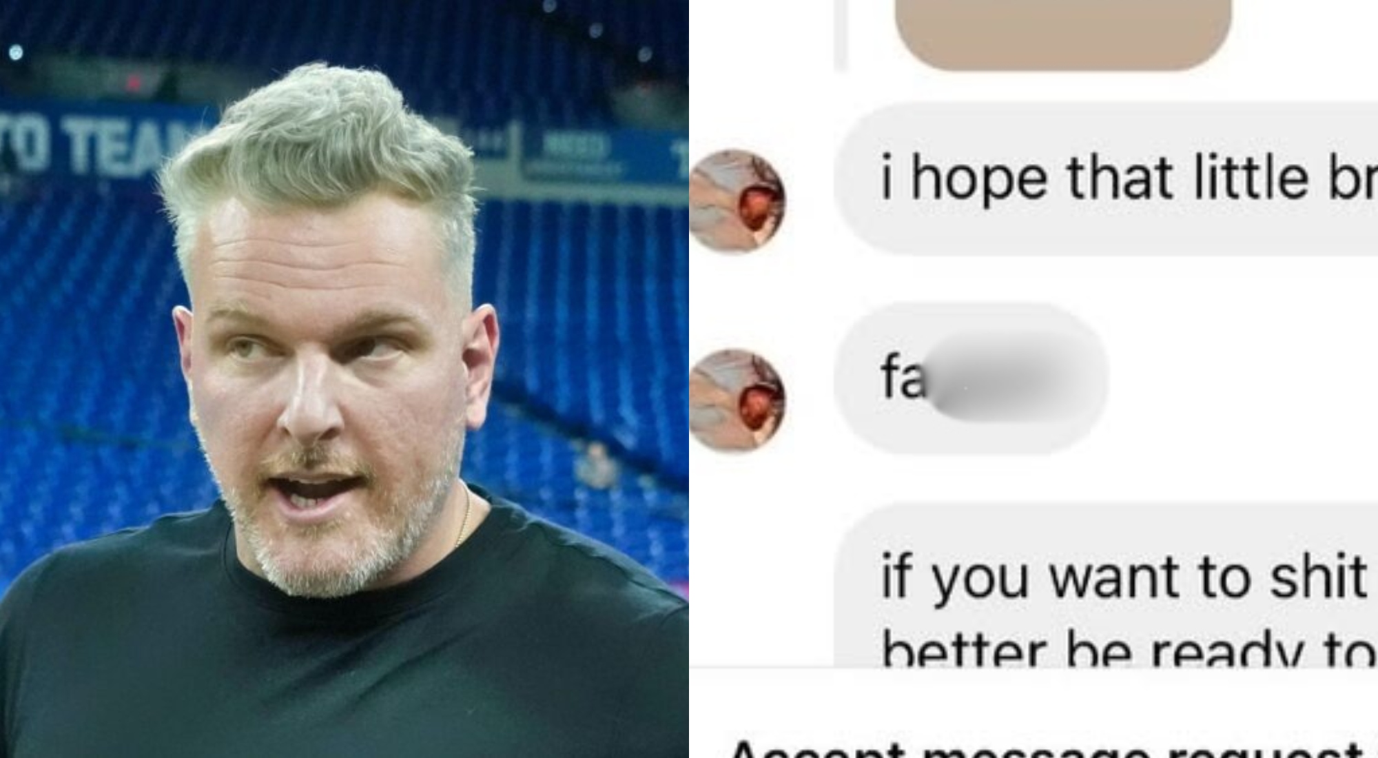 Pat McAfee Shares Disturbing & Vulgar Death Threats That He & His Baby ...