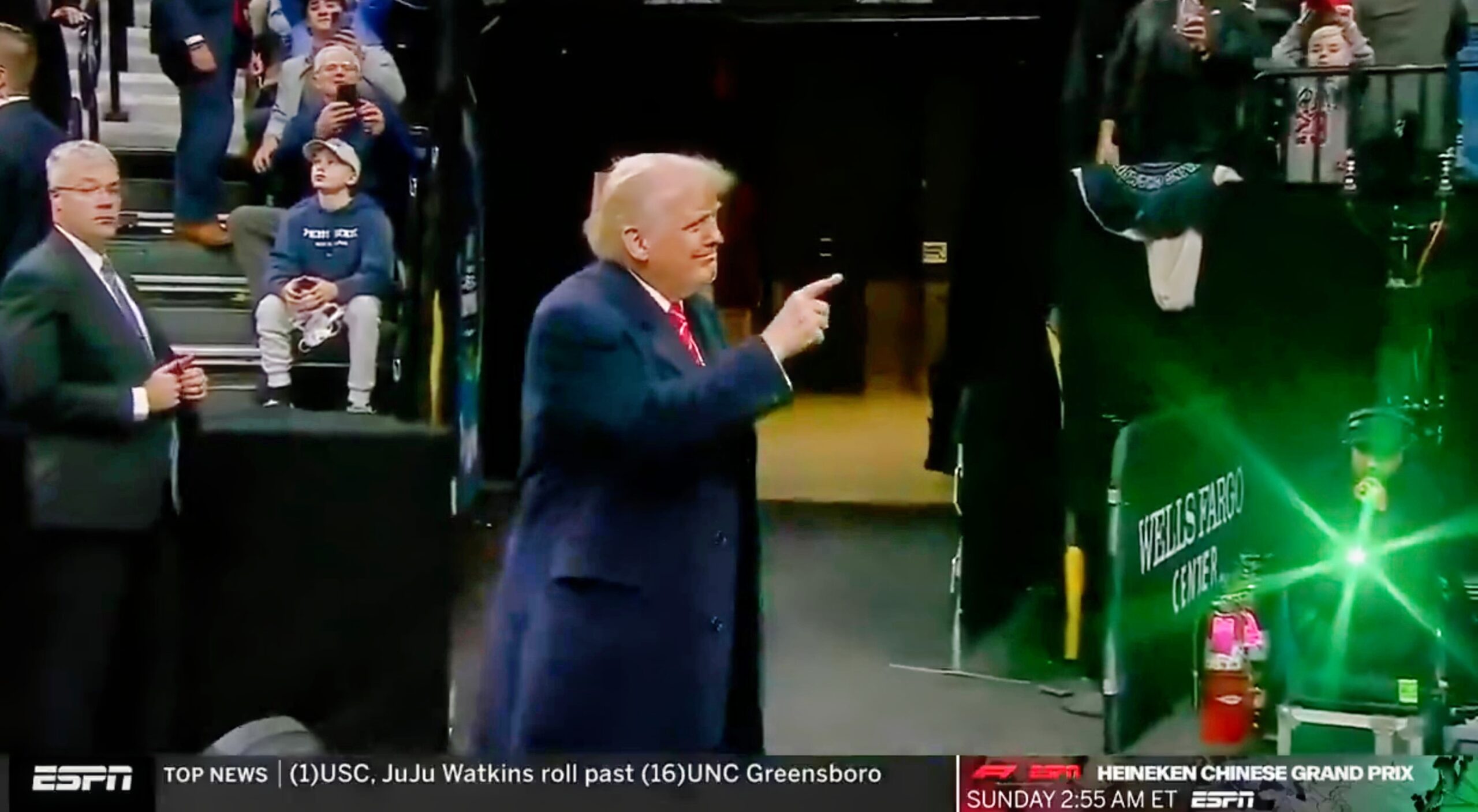 Crowd’s Reaction To Donald Trump’s NCAA Wrestling Entrance