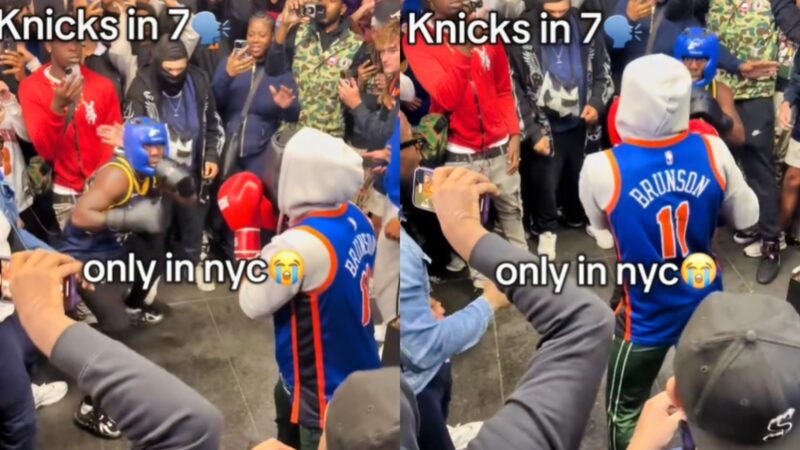 Knicks & Pacers Fans Settled Their Differences With A Street Boxing ...