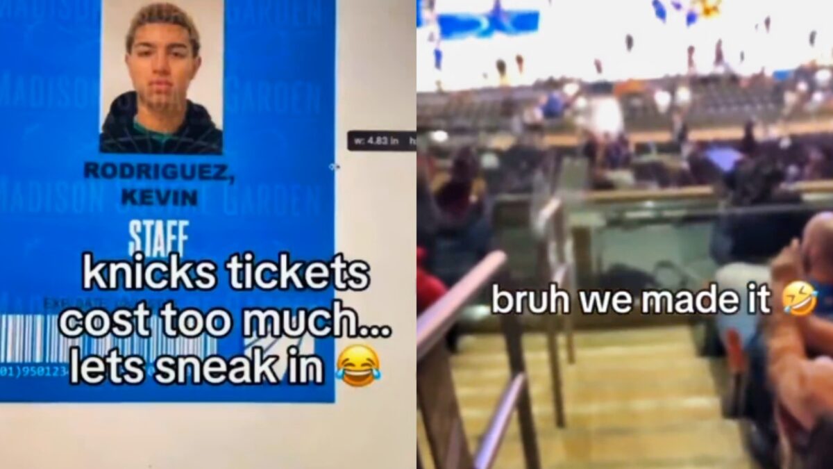 New York Knicks Fan Shows How Insanely Easy It Was For Him To Sneak ...