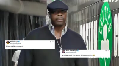 Fans Poke Fun At Patrick Ewing’s Unexpected Tunnel Appearance