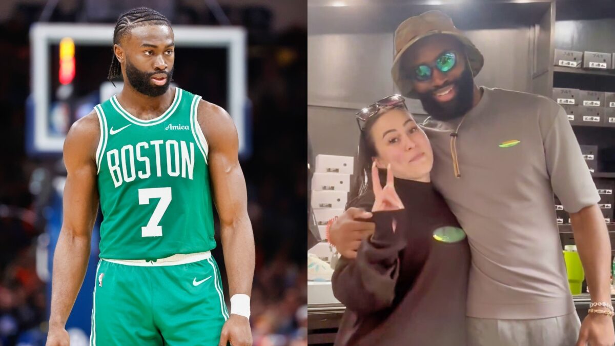 Boston Celtics Superfan Has Jaylen Brown In Stitches