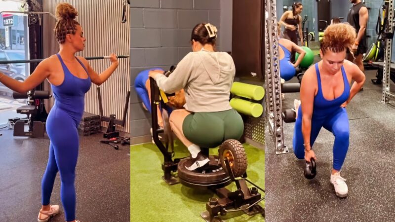 Joy Taylor’s Sizzling Workout Video In Tight Gym Gear Sets Social Media ...