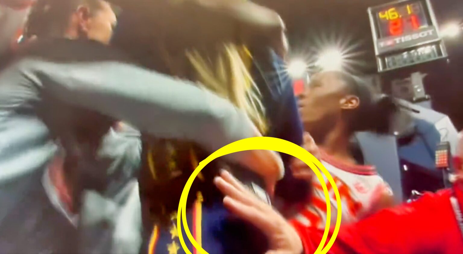 VIDEO: Camera Catches Male Indiana Fever Staffer Getting A Quick Feel ...