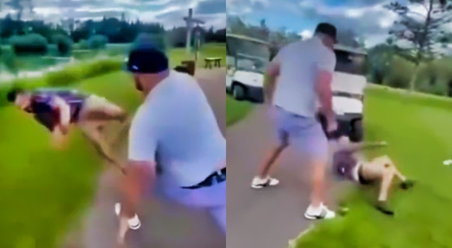 Explosive Full Video Captures Lead-Up to Wild Golf Course Brawl with Ex ...