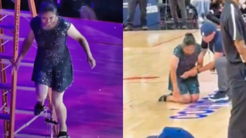 VIDEO: Legendary Halftime Performer "Red Panda" Wheeled Off The Court ...