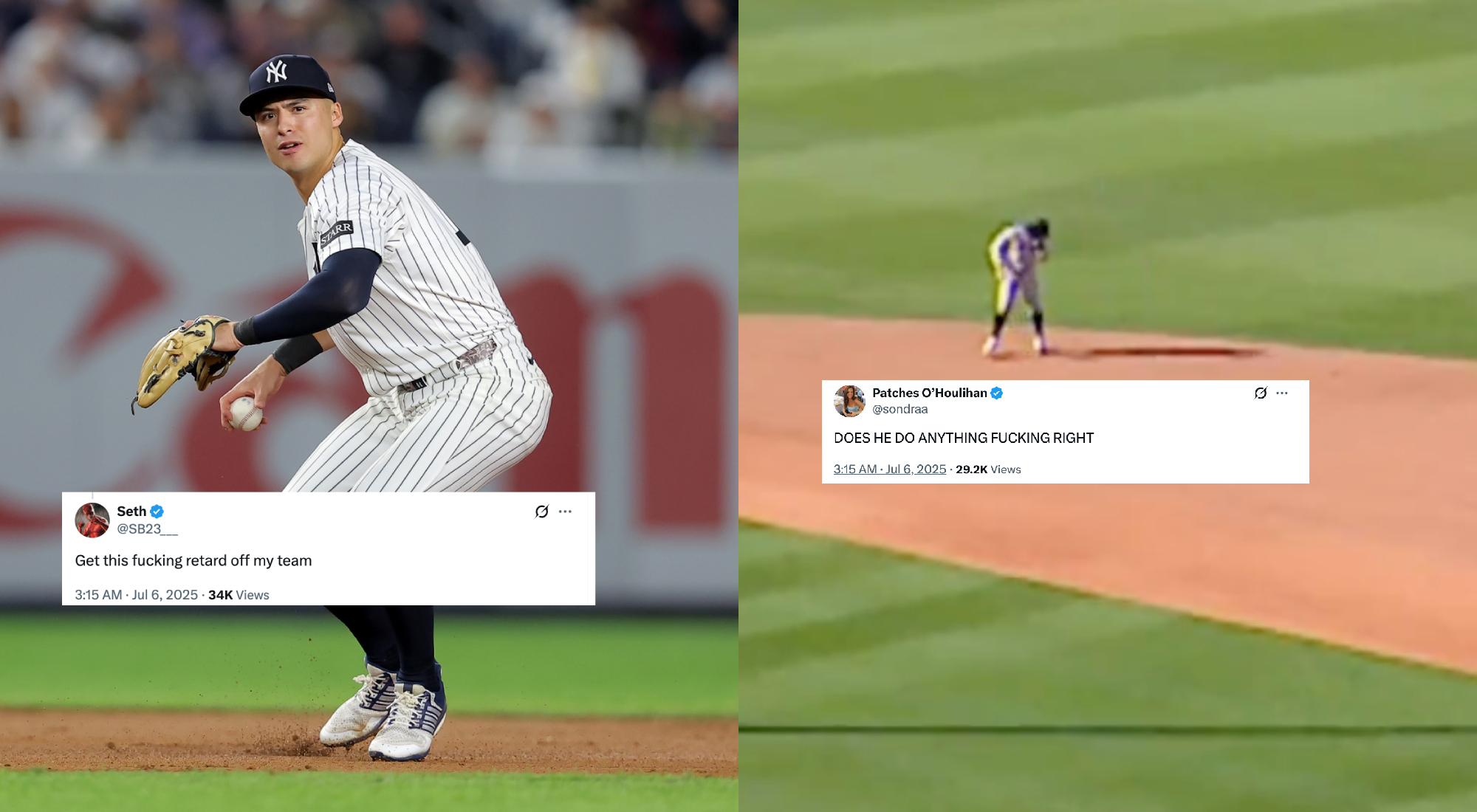“Get This F***ing Retard Off My Team” - Yankees Fans Erupt In Rage As ...