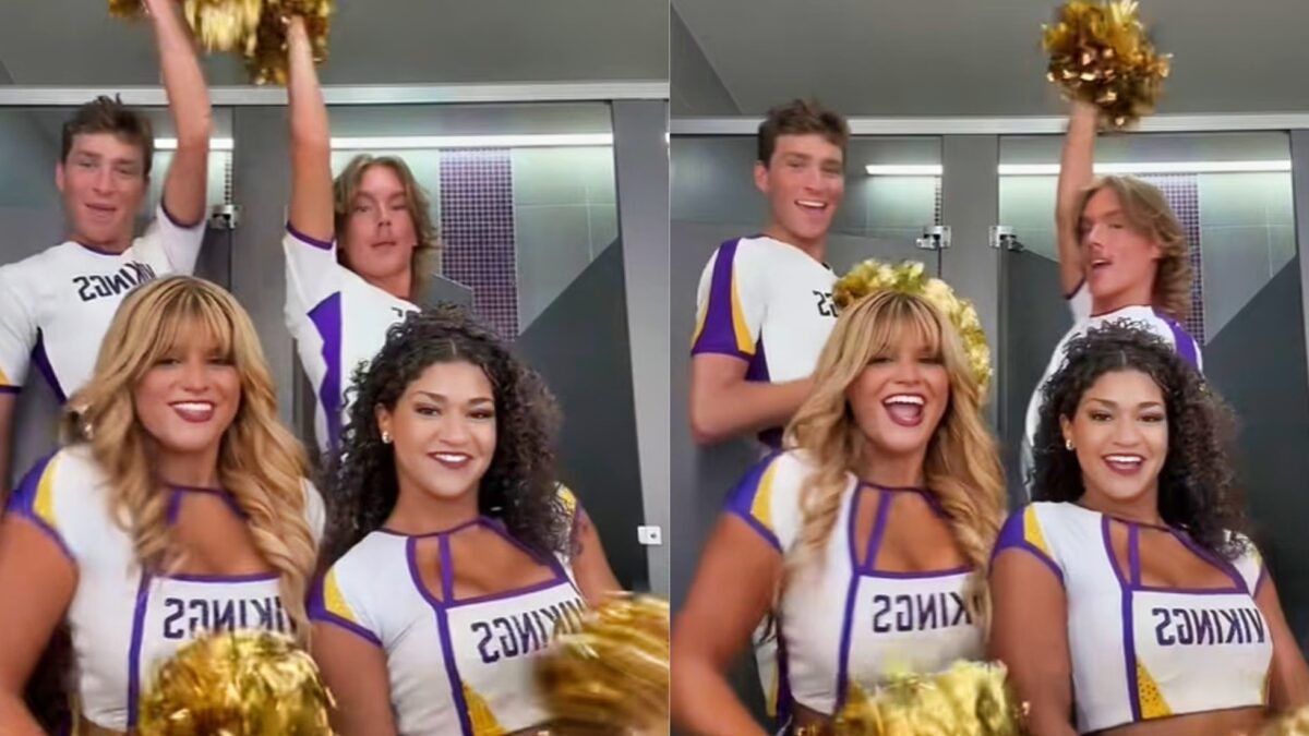 Viral Bathroom TikTok Of The Vikings' Male Cheerleaders Has NFL Fans ...