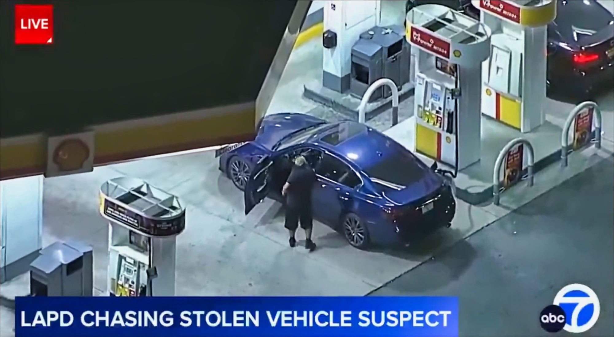 VIDEO: A Man Stopped For Gas During A Police Chase In California and ...