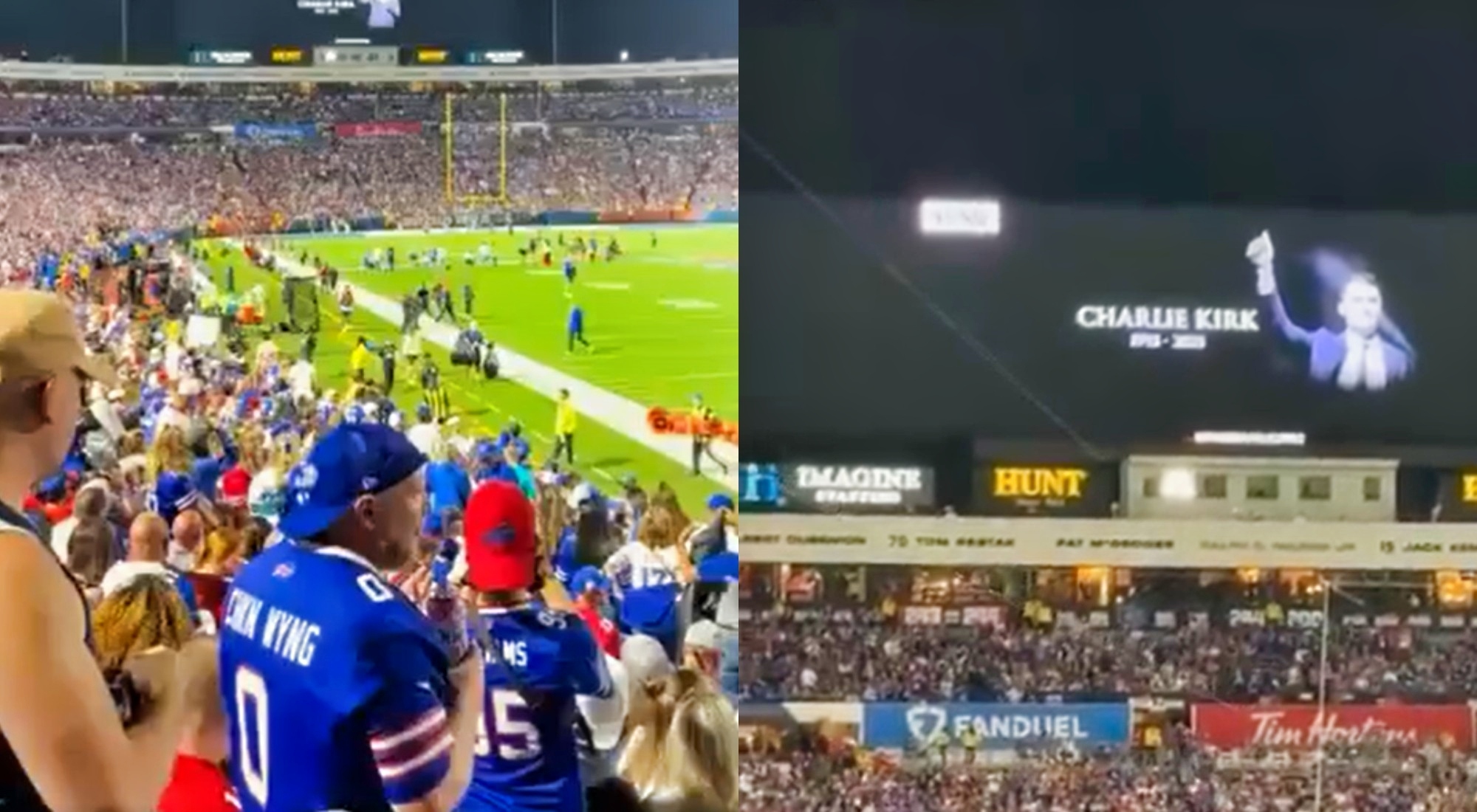 Cameras Caught Female Buffalo Bills Fan's Disgusting Gesture During ...