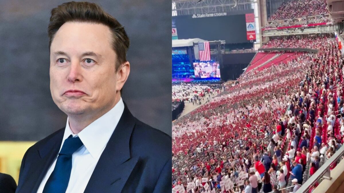 Elon Musk Shares Shocking Look At The Crowd Inside NFL Stadium For ...