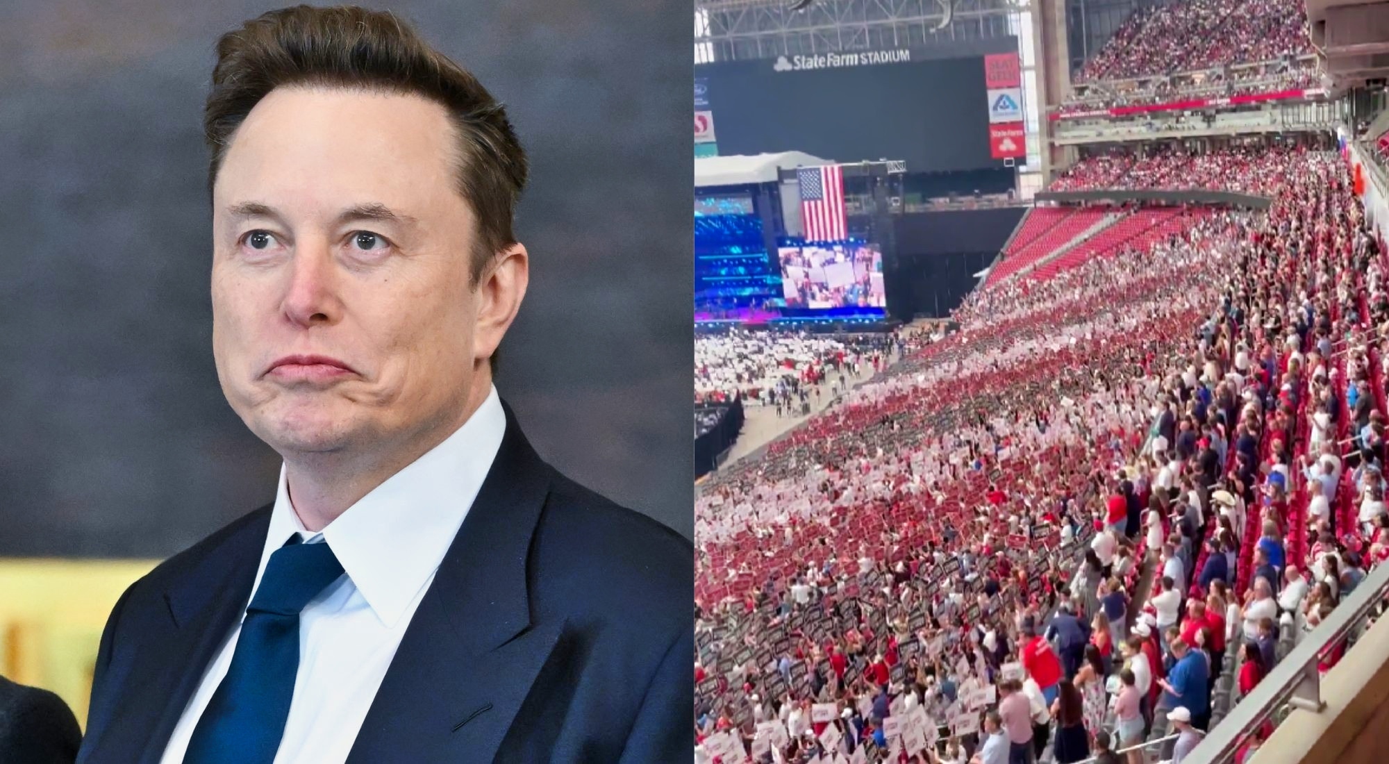 Elon Musk Shares Shocking Look At The Crowd Inside NFL Stadium For ...