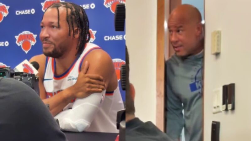 Jalen Brunson Makes Hilarious Comeback After Dad Crashes His Interview ...